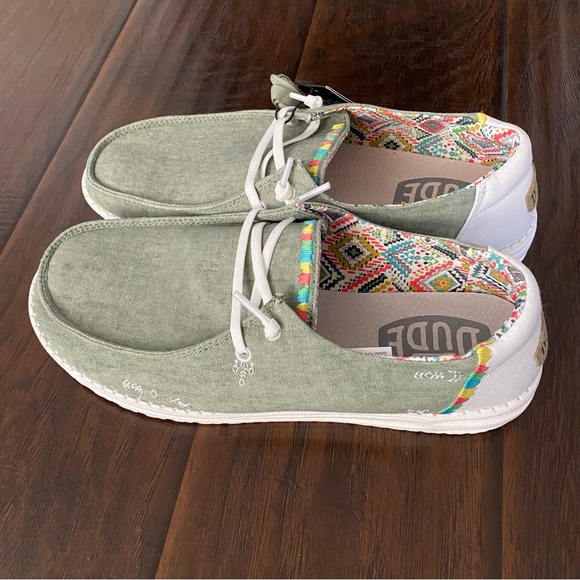 Hey Dude | Shoes | Hey Dude Wendy Boho Olive Shoes Size 1 New Without ...